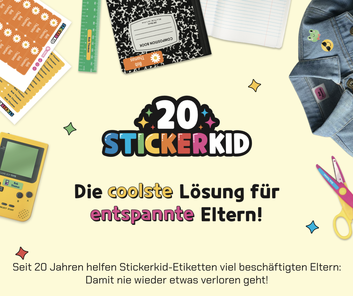 Sticker für Kinder: Stickerkid feiert 20-jähriges Bestehen - Blog