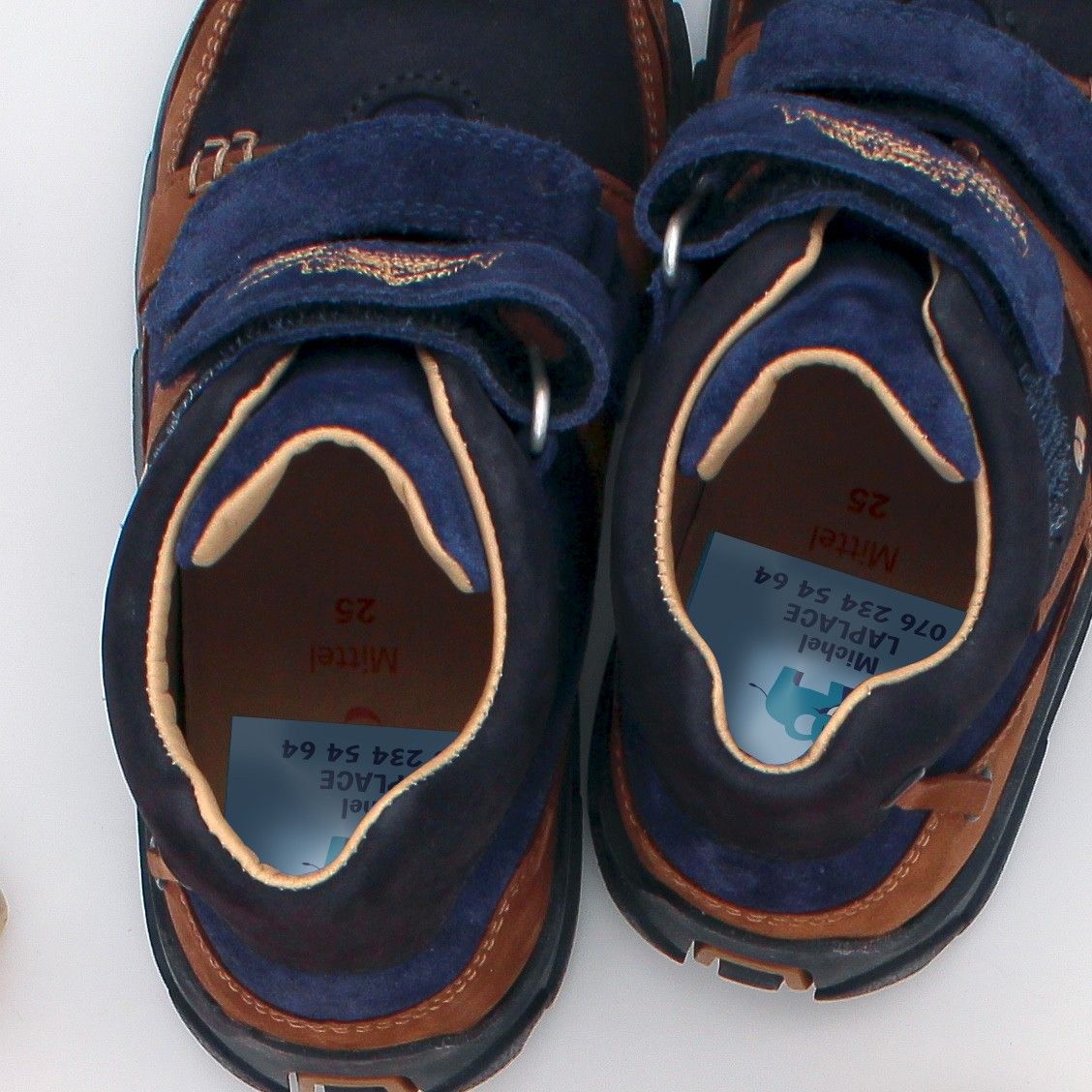Anpassbare selbstklebende Etiketten für Schuhe Stickerkid.at
