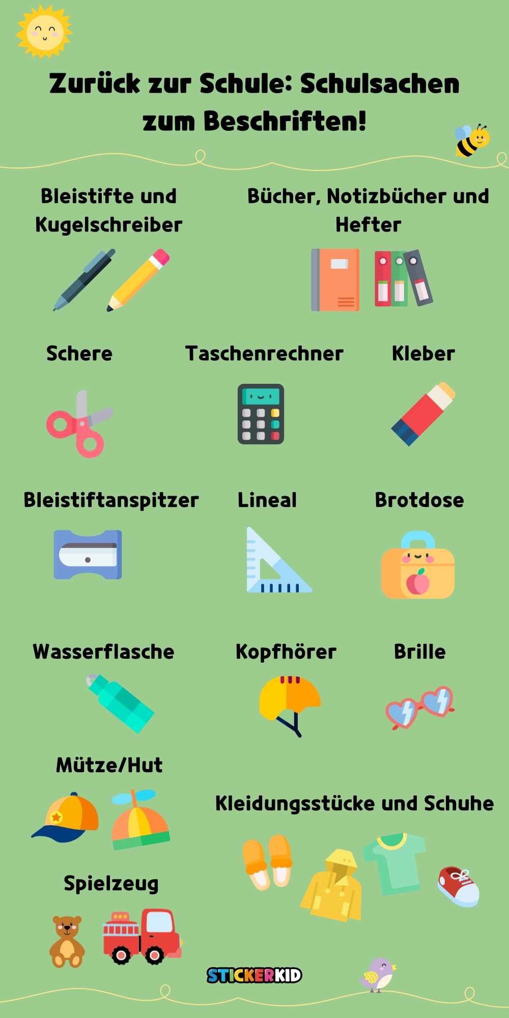 Schulsachen beschriften: Bereit für den Schulanfang! - Blog